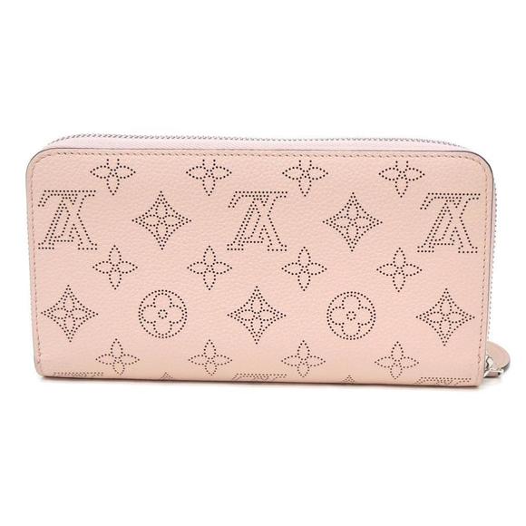 Louis Vuitton | Bags | Louis Vuitton Zippy Wallet Pink Mahina Long ...